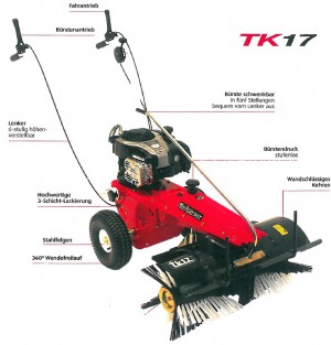 Kehrmaschine Tielbürger TK 17 Briggs & Stratton | Werth Motorgeräte